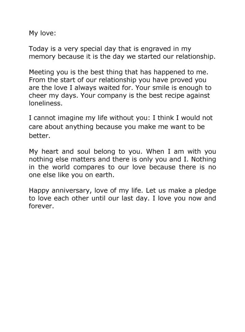 50 Romantic Anniversary Letters (for him or her) ᐅ TemplateLab