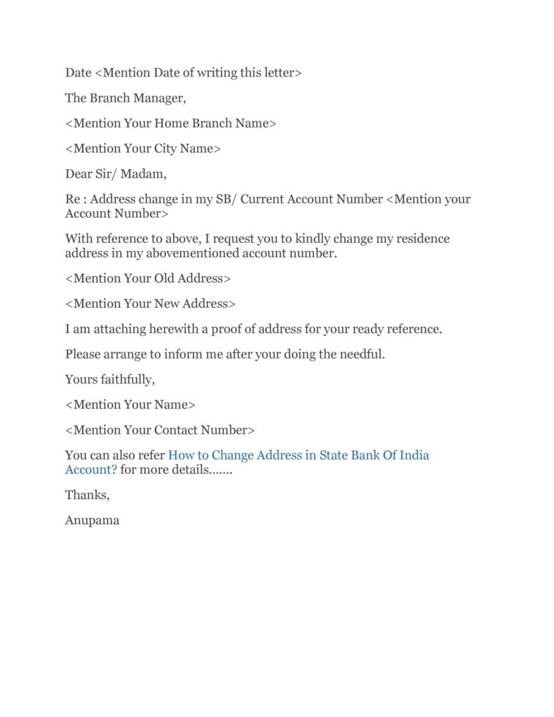 49 Best Change Of Address Letters (100% Free) ᐅ TemplateLab