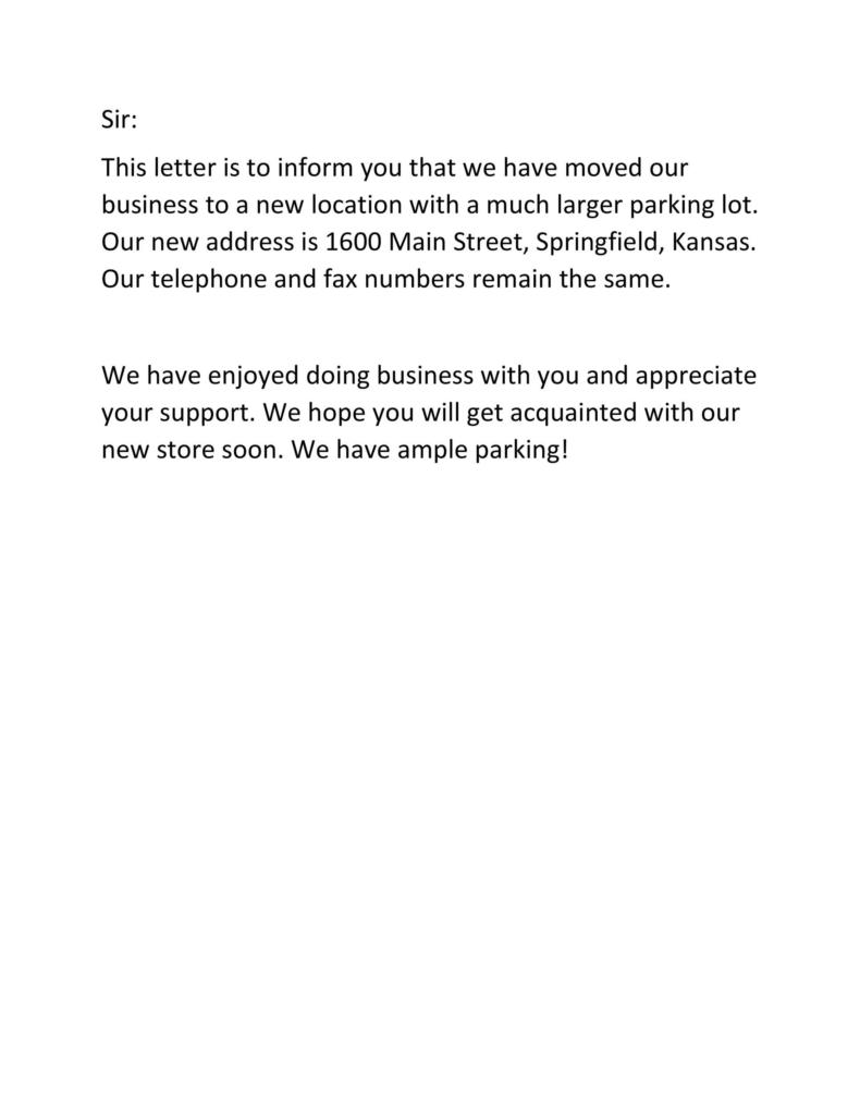 49 Best Change Of Address Letters (100% Free) ᐅ TemplateLab