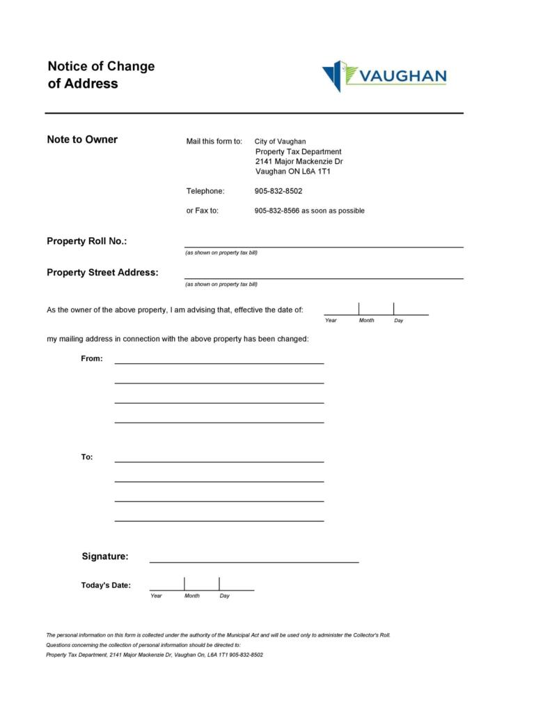 49 Best Change Of Address Letters (100% Free) ᐅ TemplateLab