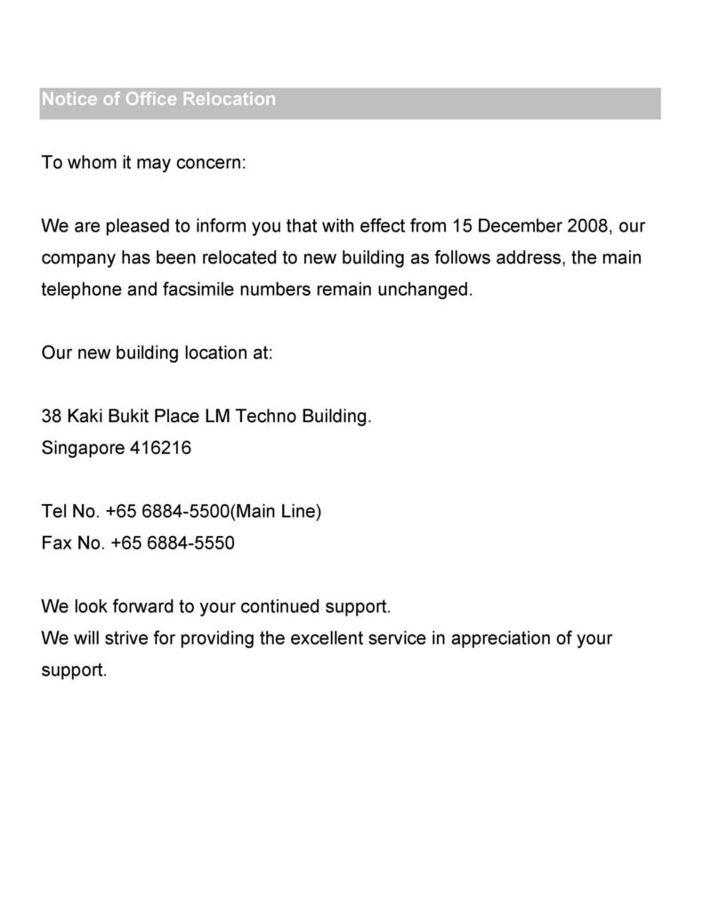 49 Best Change Of Address Letters (100% Free) ᐅ TemplateLab