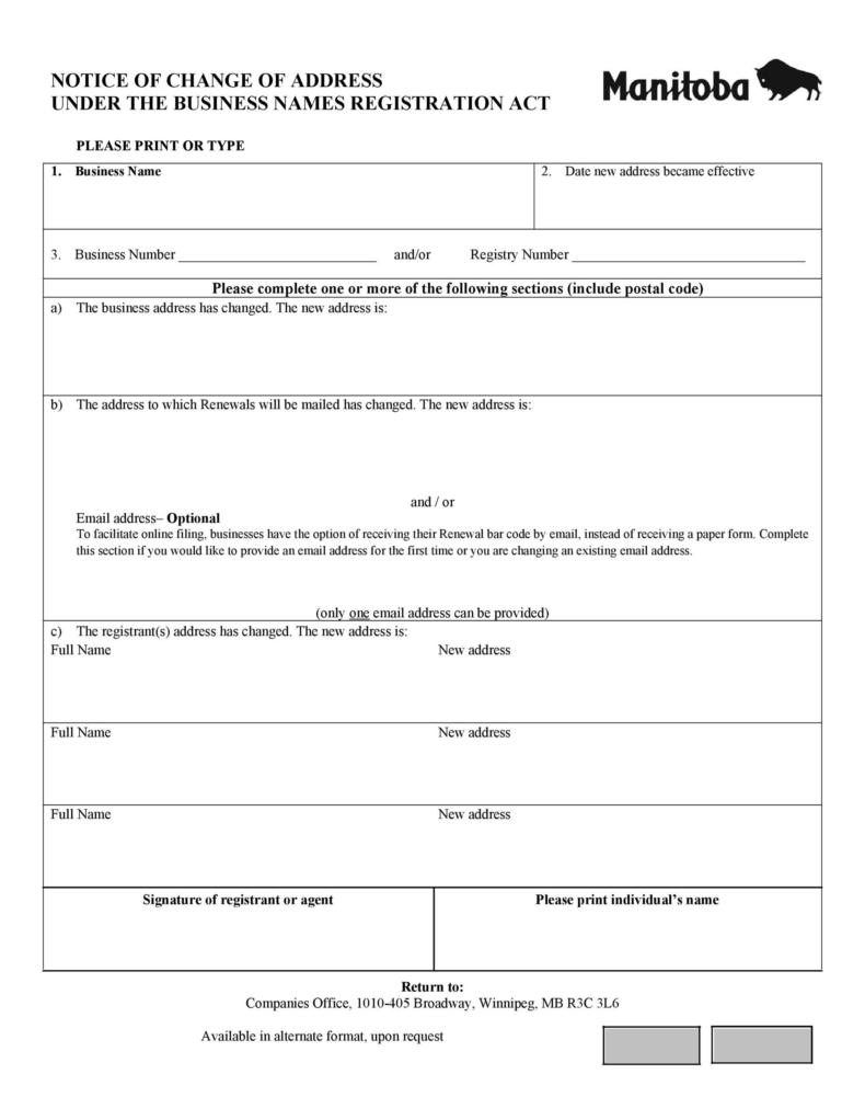 49 Best Change Of Address Letters (100% Free) ᐅ TemplateLab