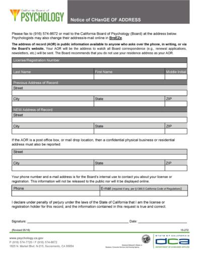 49 Best Change Of Address Letters (100% Free) ᐅ TemplateLab