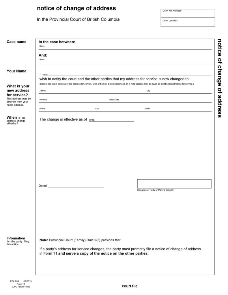 49 Best Change Of Address Letters (100% Free) ᐅ TemplateLab