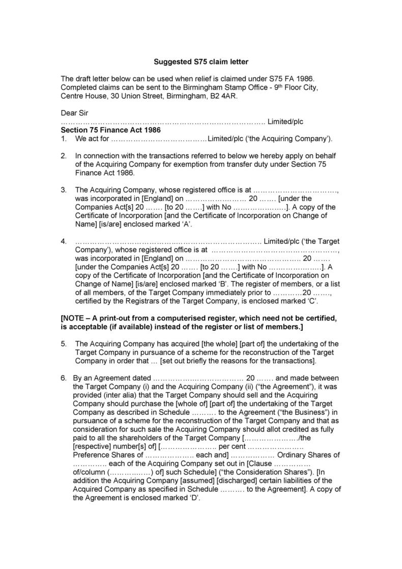 49 Free Claim Letter Examples - How to Write a Claim Letter?