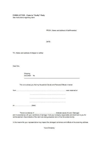 49 Free Claim Letter Examples - How to Write a Claim Letter?