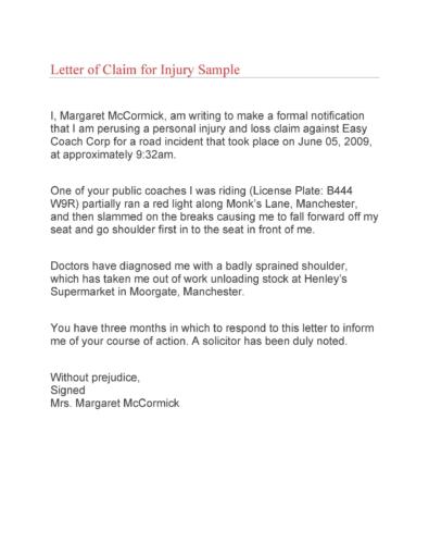 49 Free Claim Letter Examples - How to Write a Claim Letter?