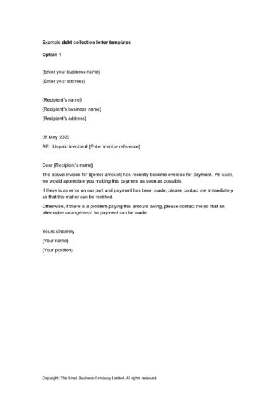 45 Effective Collection Letter Templates & Samples ᐅ TemplateLab