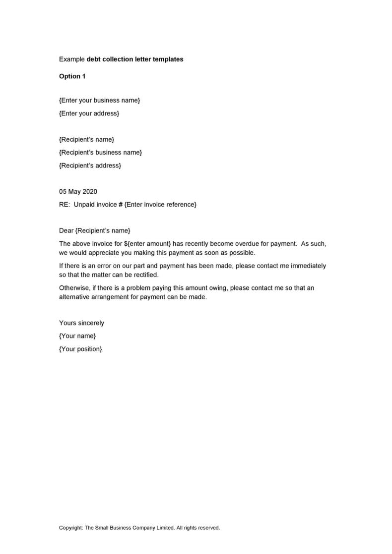 45 Effective Collection Letter Templates & Samples ᐅ TemplateLab