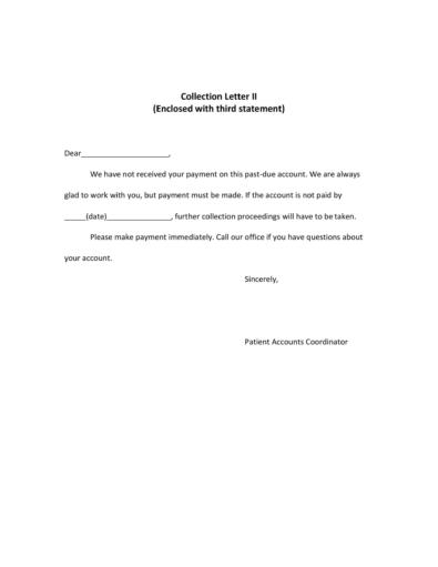 45 Effective Collection Letter Templates & Samples ᐅ TemplateLab