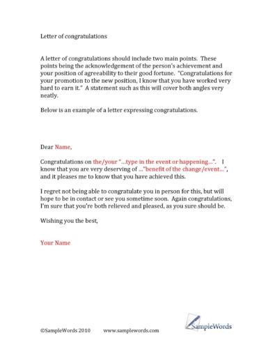 49 Best Congratulation Letters (New Job, Graduation, Retirement)
