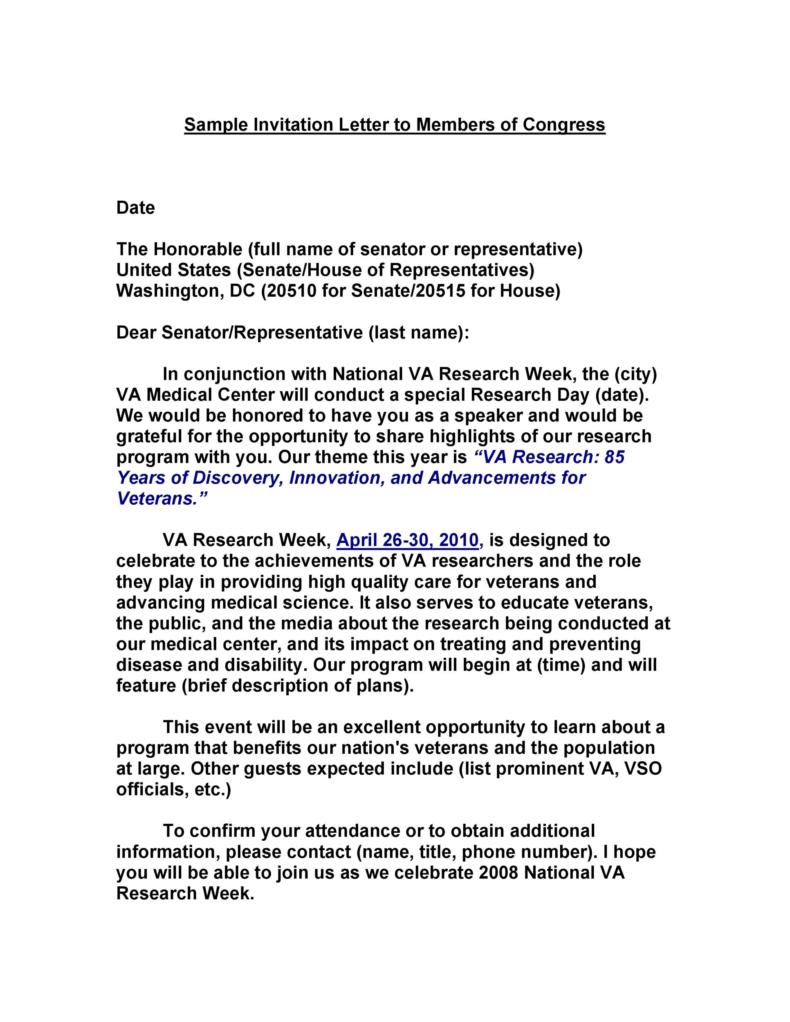 50 Best Invitation Letters (for Visa & General) ᐅ TemplateLab