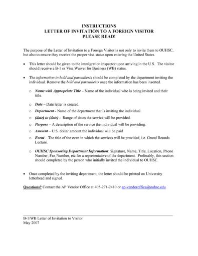 50 Best Invitation Letters (for Visa & General) ᐅ TemplateLab