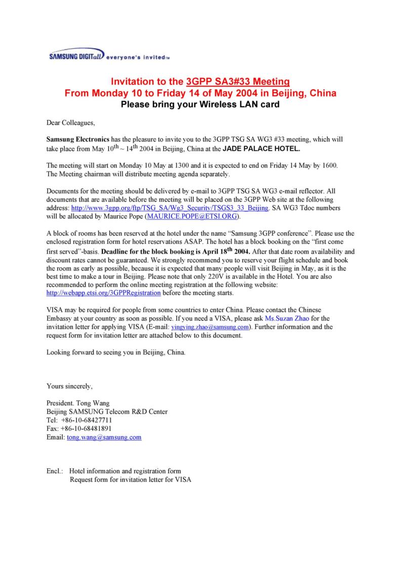 50 Best Invitation Letters (for Visa & General) ᐅ TemplateLab