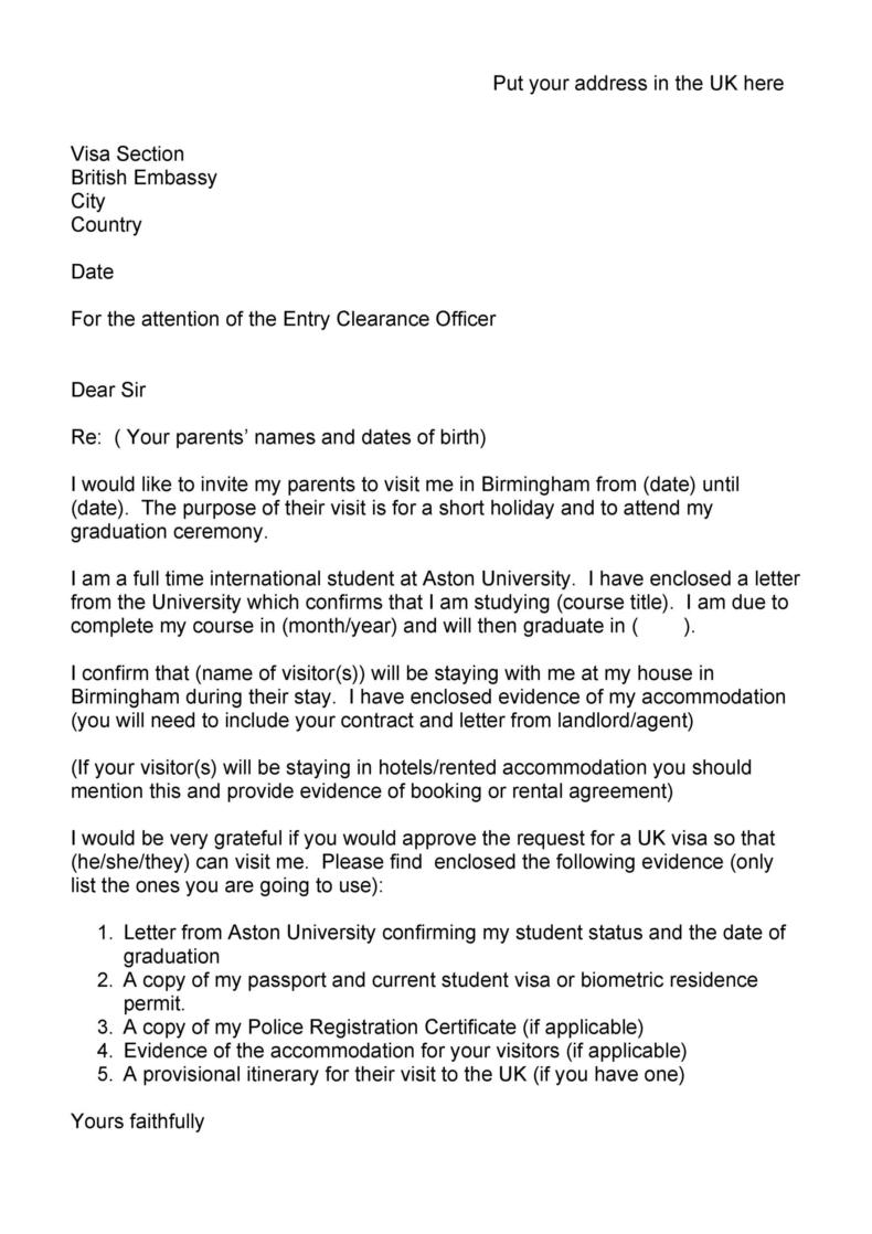 50 Best Invitation Letters (for Visa & General) ᐅ TemplateLab