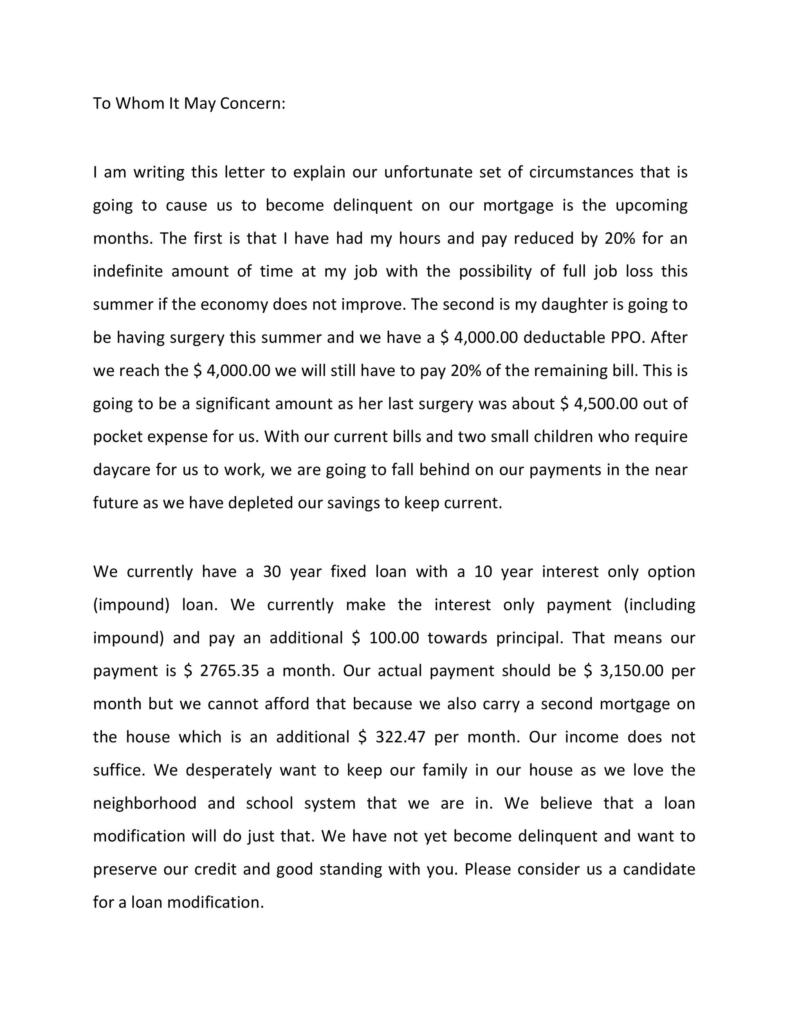 48 Letters Of Explanation Templates (Mortgage, Derogatory Credit...)