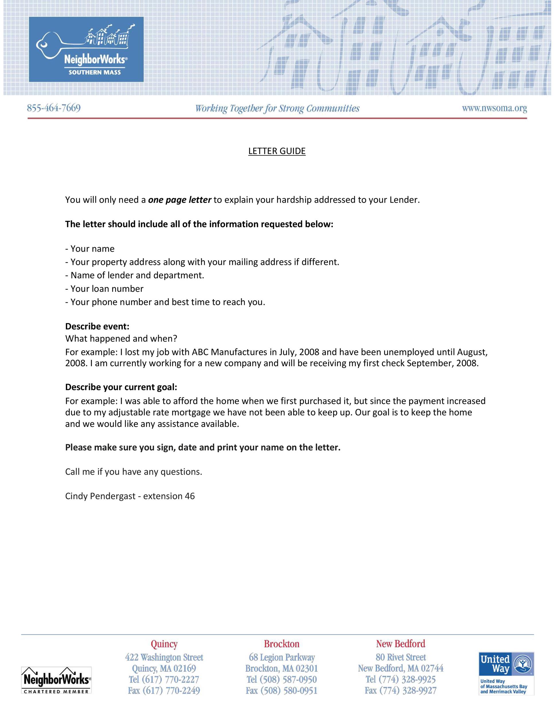 48 Letters Of Explanation Templates (Mortgage, Derogatory Credit...)