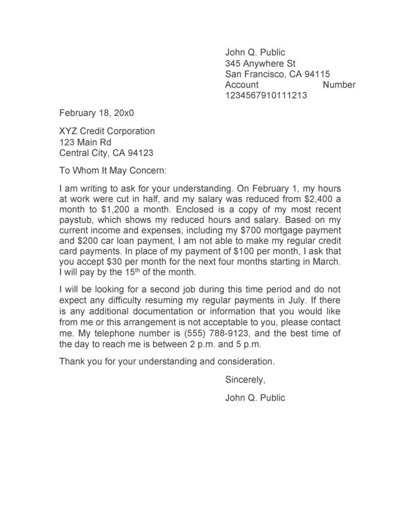 48 Letters Of Explanation Templates (Mortgage, Derogatory Credit...)