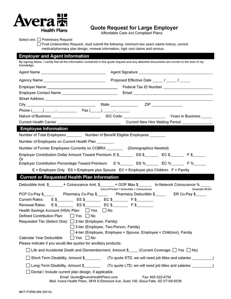 50 Simple Request For Quote Templates (& Forms) ᐅ TemplateLab