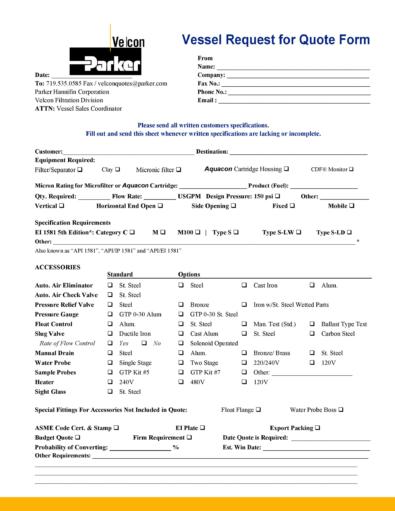 50 Simple Request For Quote Templates (& Forms) ᐅ TemplateLab