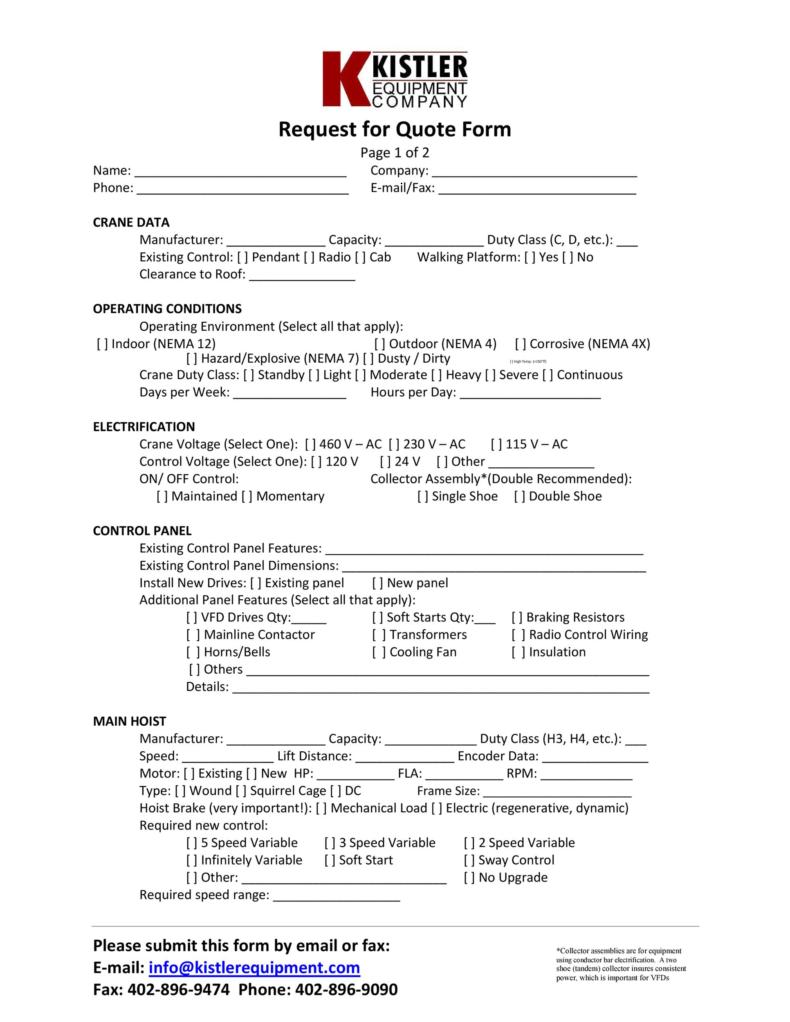 50 Simple Request For Quote Templates (& Forms) ᐅ TemplateLab