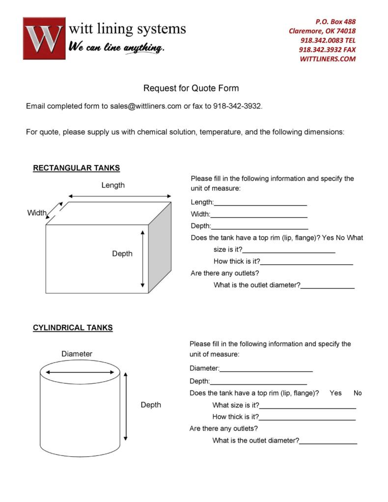 50 Simple Request For Quote Templates (& Forms) ᐅ TemplateLab