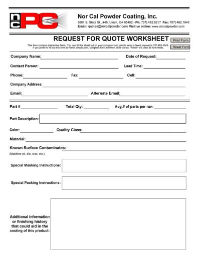 50 Simple Request For Quote Templates (& Forms) ᐅ TemplateLab