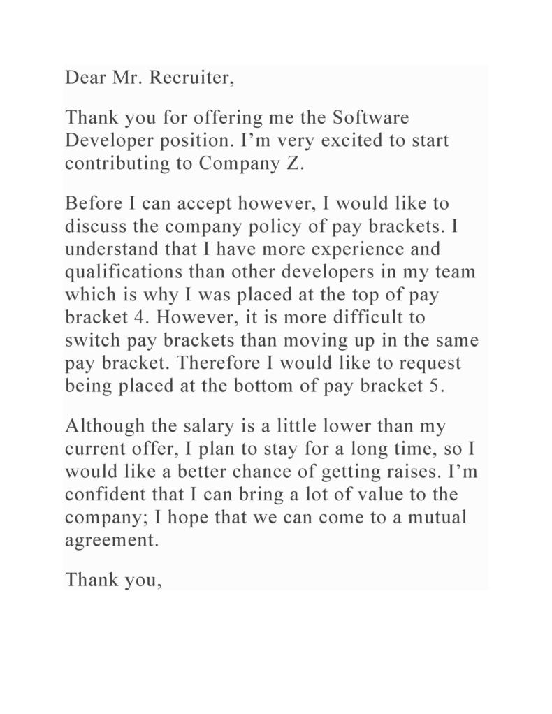 49 Best Salary Negotiation Letters, Emails & Tips ᐅ TemplateLab