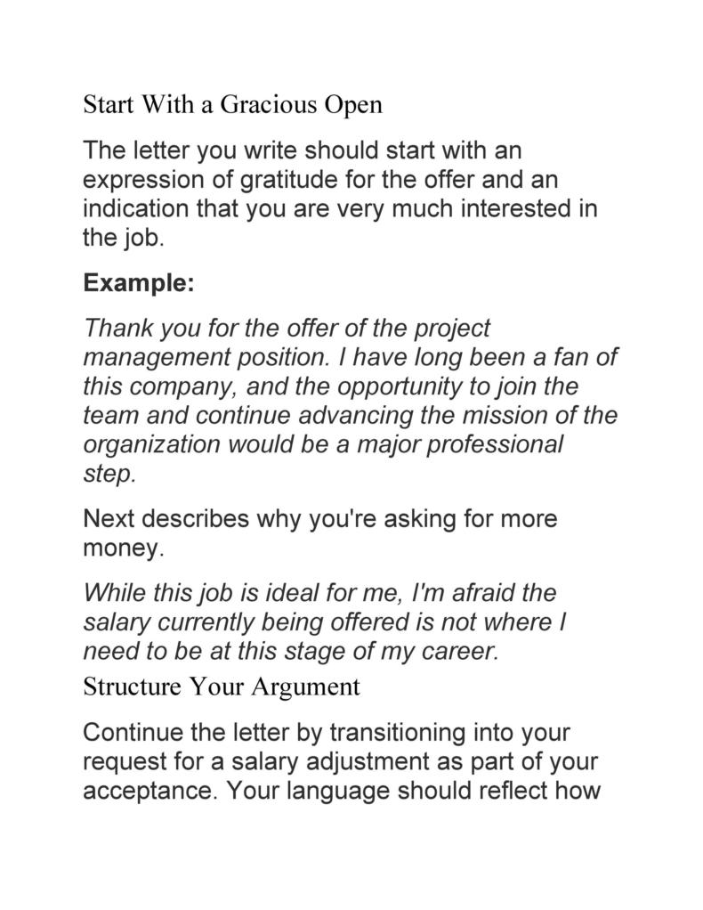 49 Best Salary Negotiation Letters, Emails & Tips ᐅ TemplateLab