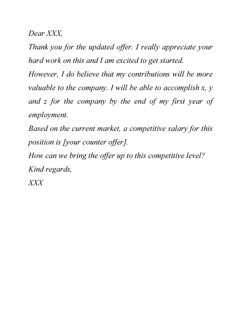 49 Best Salary Negotiation Letters, Emails & Tips ᐅ TemplateLab