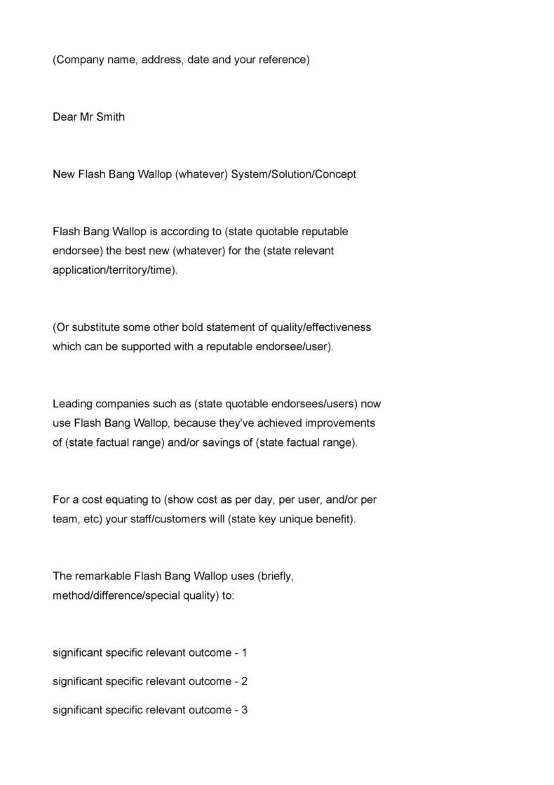 50 Effective Sales Letter Templates (w/ Examples) ᐅ TemplateLab