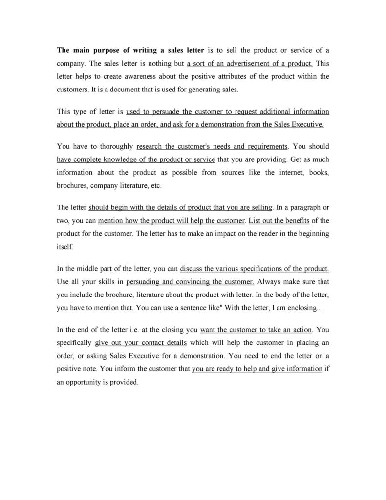 50 Effective Sales Letter Templates (w/ Examples) ᐅ TemplateLab