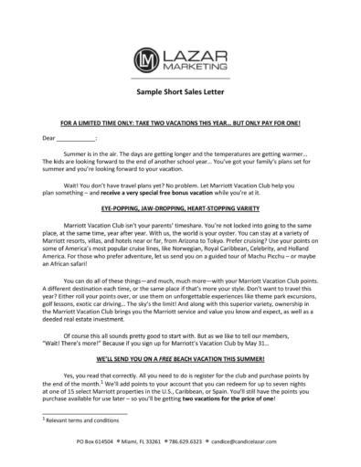 50 Effective Sales Letter Templates (w/ Examples) ᐅ TemplateLab