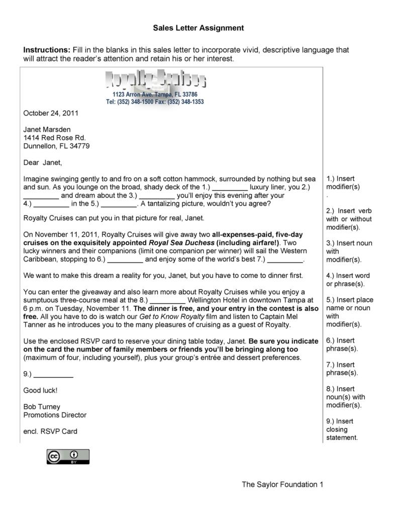 50 Effective Sales Letter Templates (w/ Examples) ᐅ TemplateLab