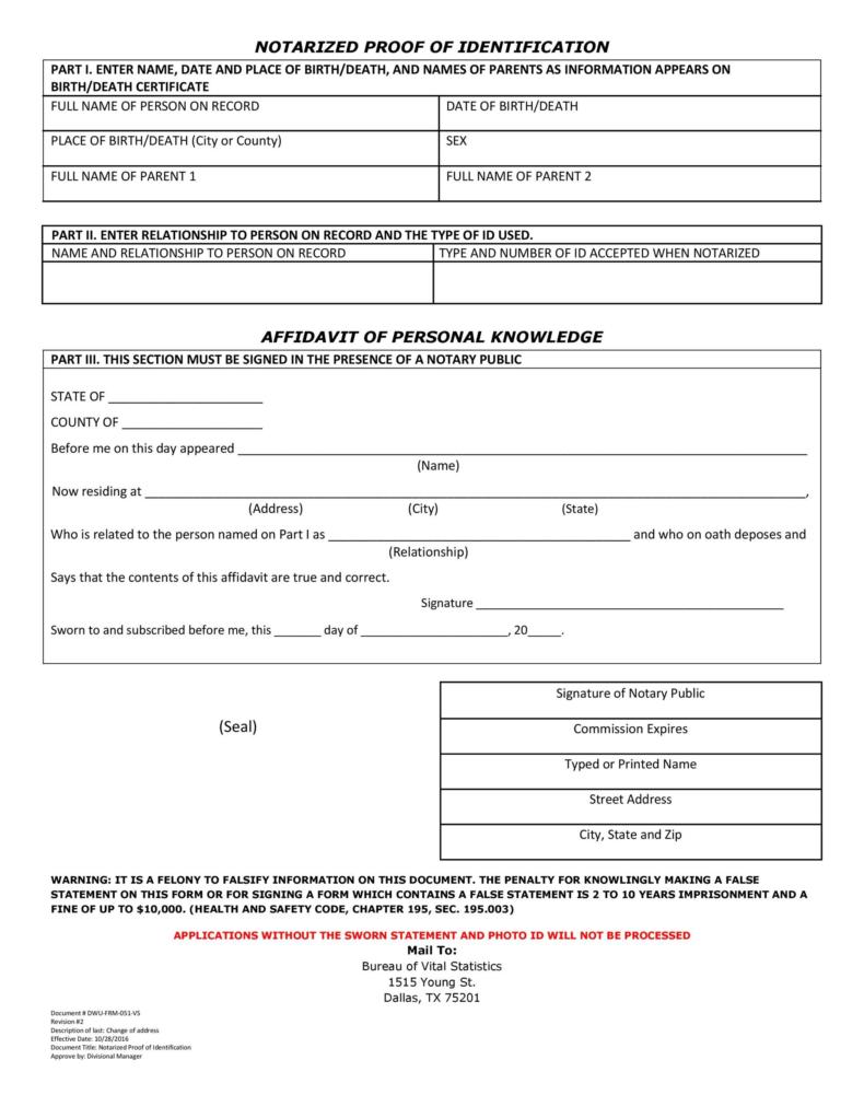 40 Free Affidavits of Residence (Affidavit of Address) Samples