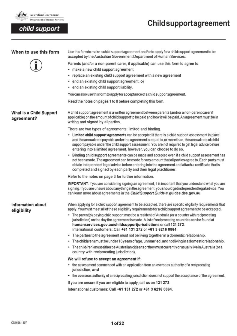 32 Free Child Support Agreement Templates (PDF & MS Word)