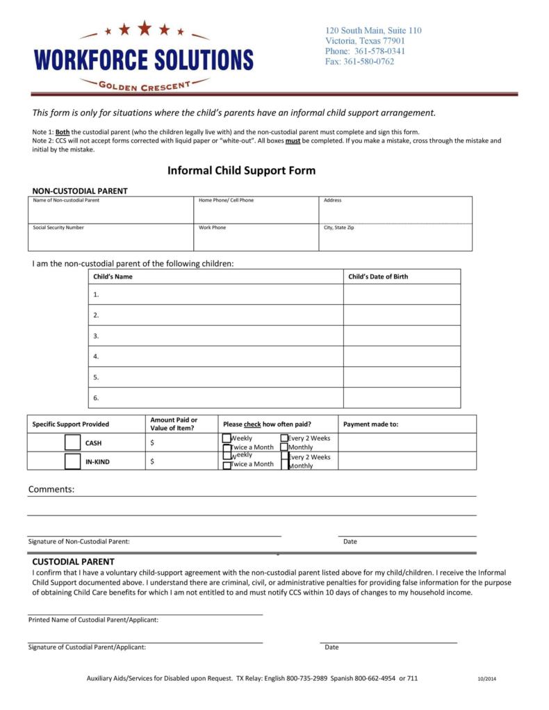32 Free Child Support Agreement Templates (PDF & MS Word)
