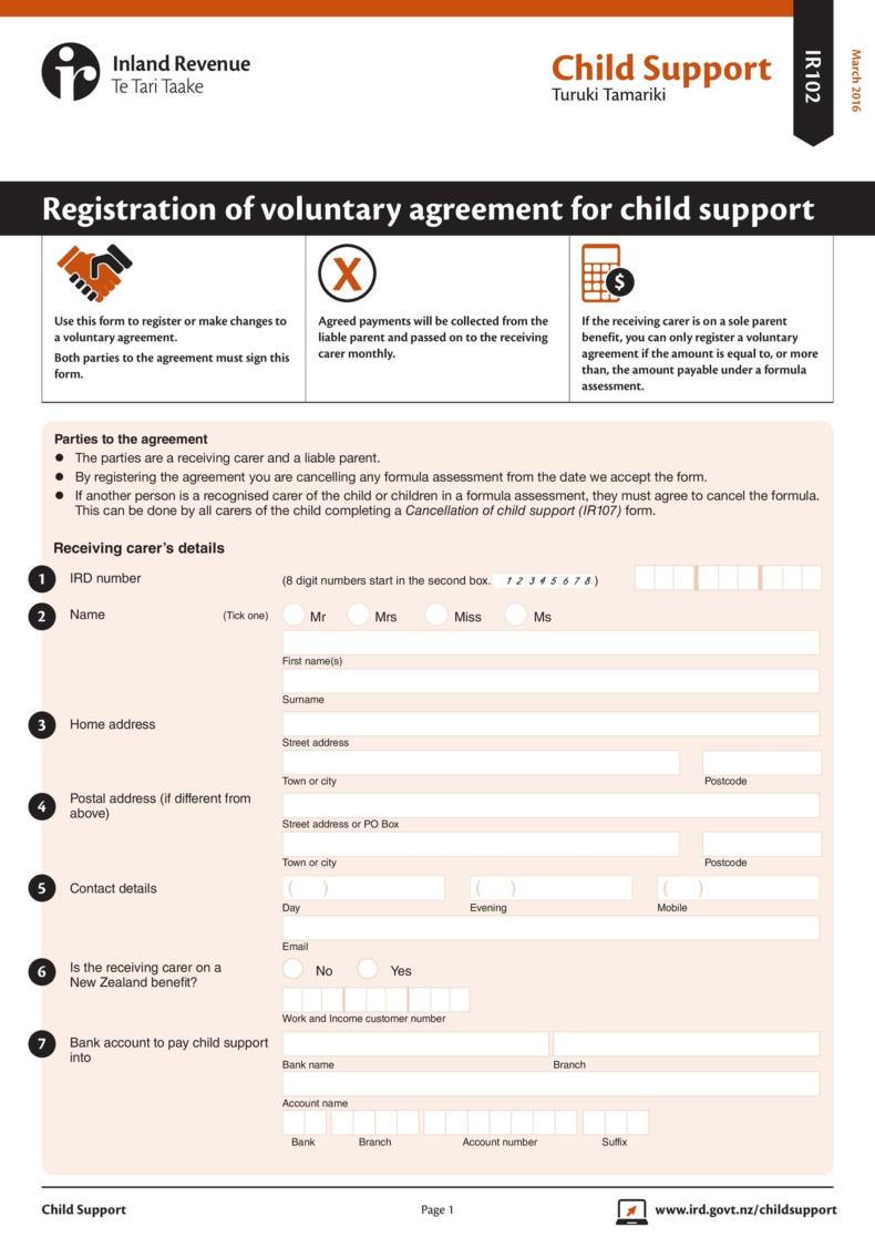 32 Free Child Support Agreement Templates (PDF & MS Word)