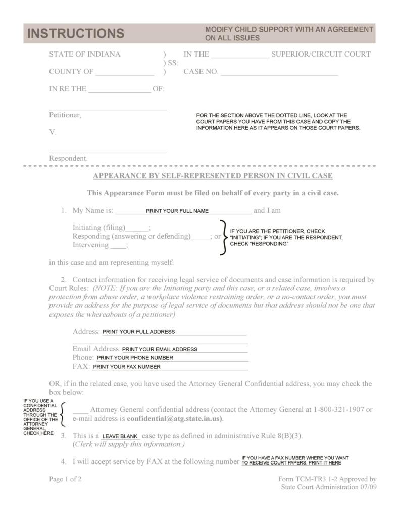32 Free Child Support Agreement Templates (PDF & MS Word)