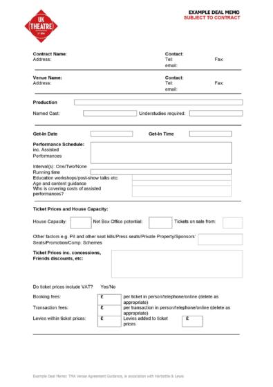 50 Simple Deal Memo Templates (& Layouts) ᐅ TemplateLab