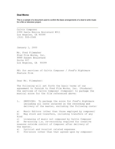 50 Simple Deal Memo Templates (& Layouts) ᐅ TemplateLab