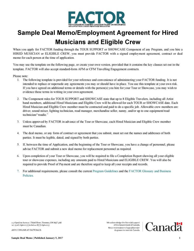 50 Simple Deal Memo Templates (& Layouts) ᐅ TemplateLab