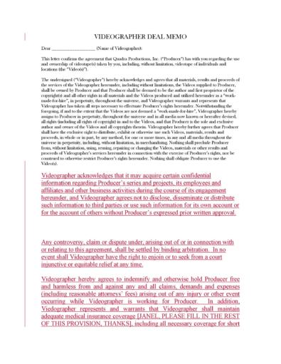 50 Simple Deal Memo Templates (& Layouts) ᐅ TemplateLab