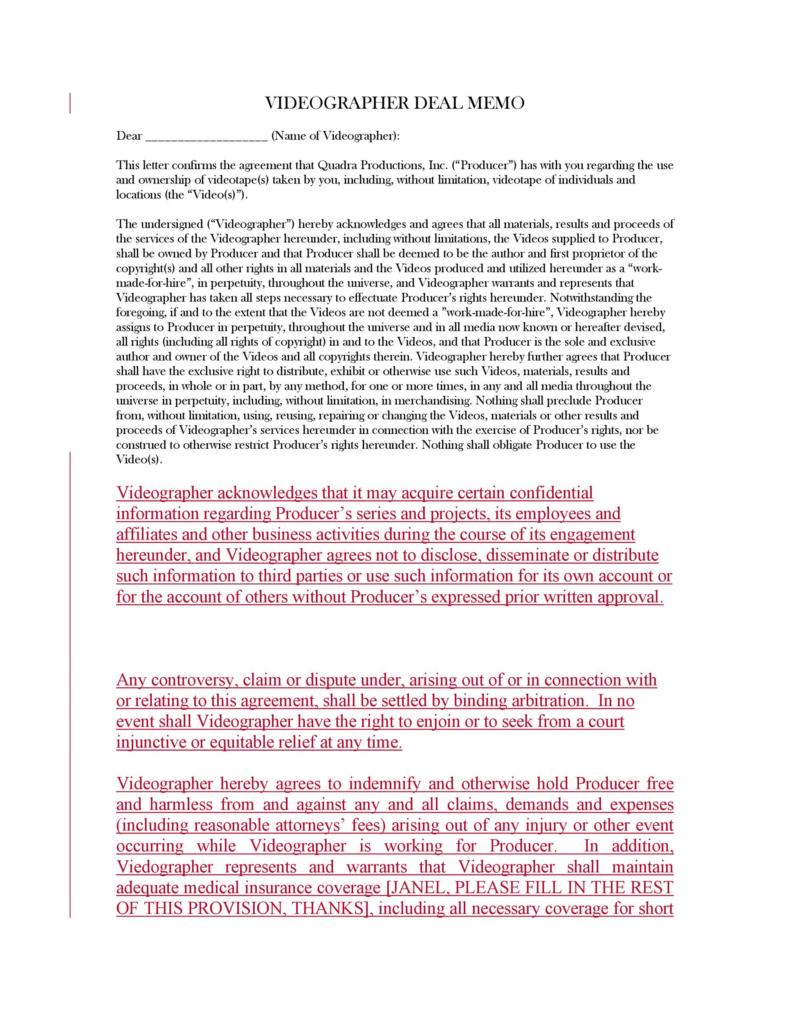 50 Simple Deal Memo Templates (& Layouts) ᐅ TemplateLab