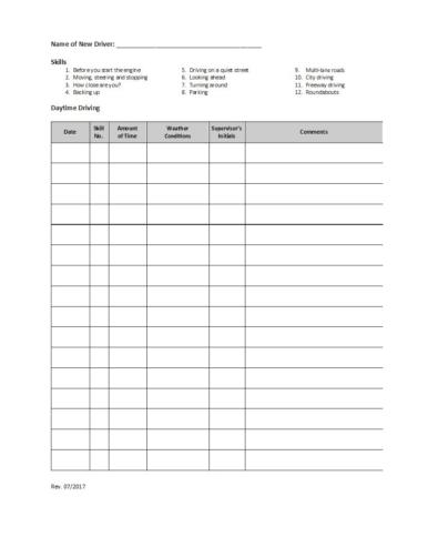 50 Printable Driver's Daily Log Books [Templates & Examples]