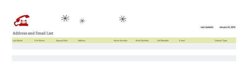 37 Free Email List Templates (PDF, MS Word & Excel) ᐅ TemplateLab