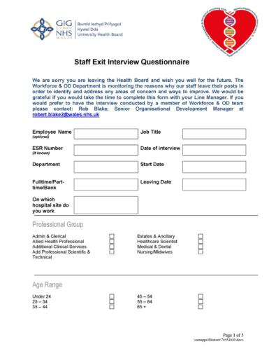 40 Best Exit Interview Templates & Forms ᐅ TemplateLab