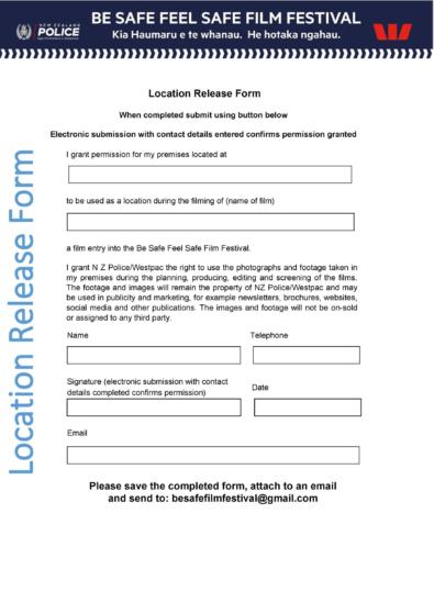 50 FREE Location Release Forms [for Film / Documentary / Video]