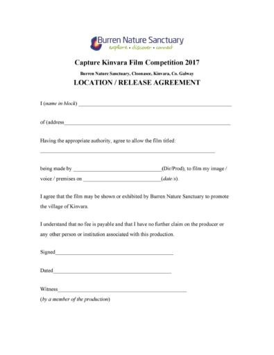 50 FREE Location Release Forms [for Film / Documentary / Video]