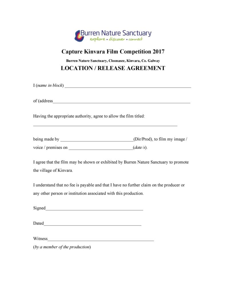 50 FREE Location Release Forms [for Film / Documentary / Video]